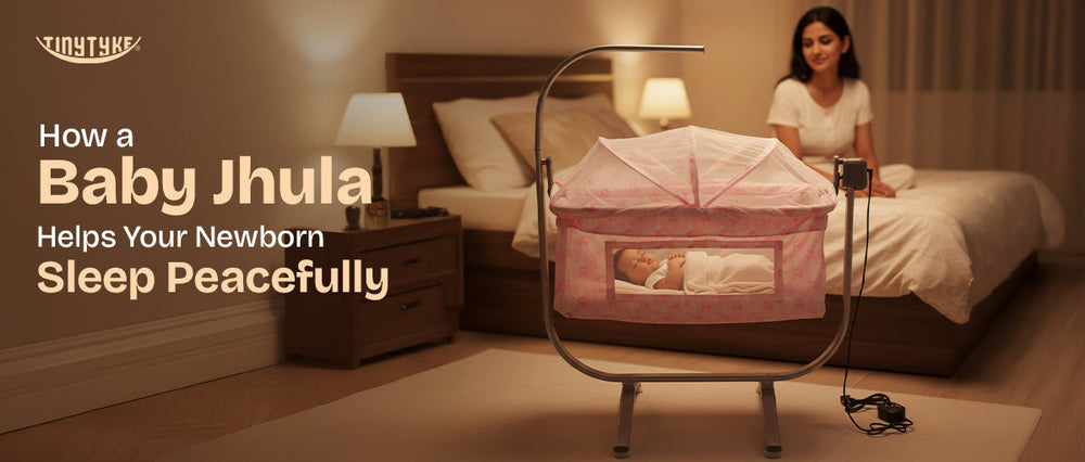 How A Baby Jhula Helps Your Newborn Sleep Peacefully – TinyTyke